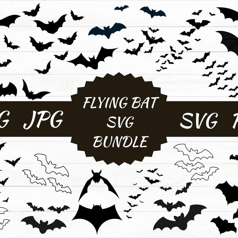 Bat Svg - Etsy