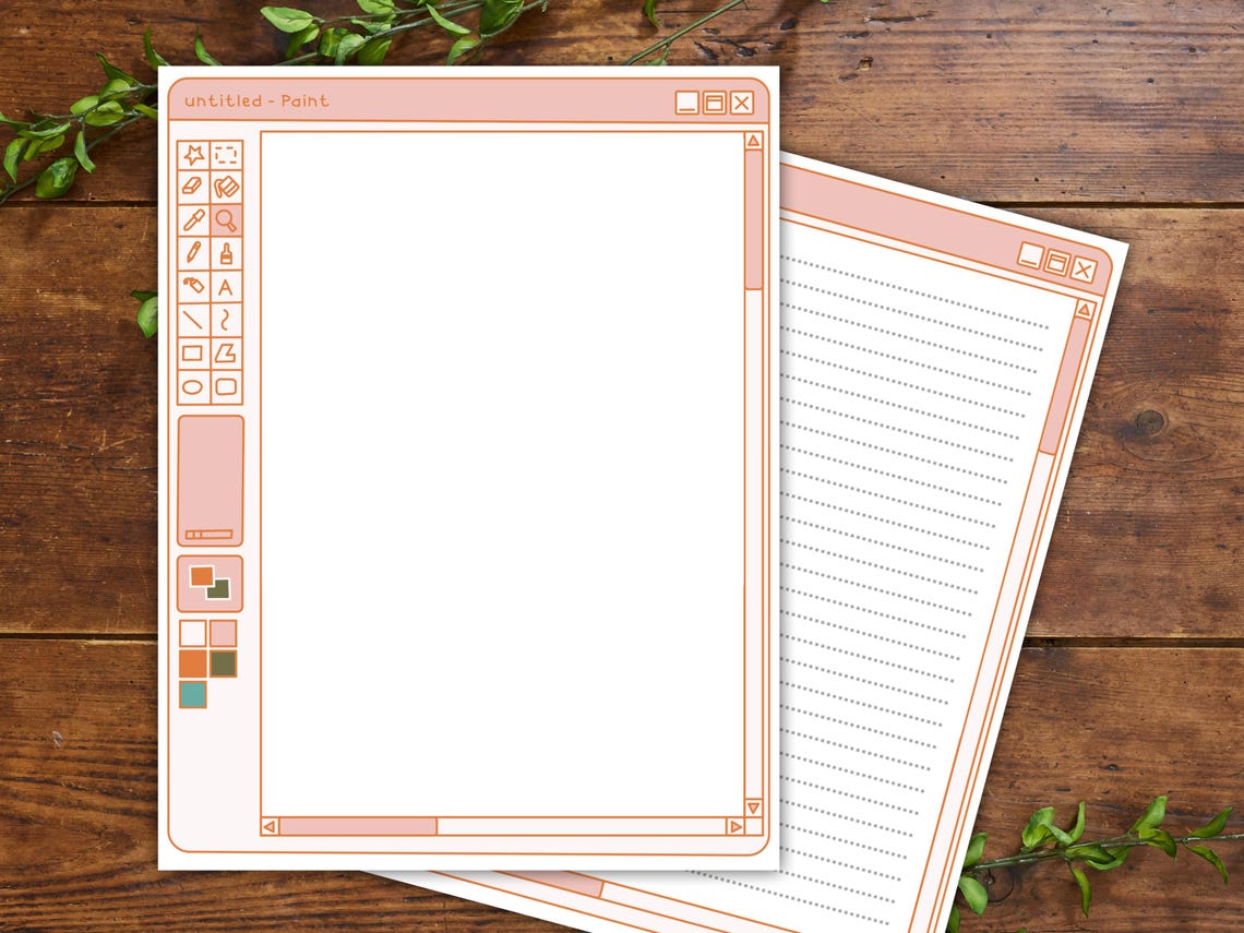 Retro Computer Stationery Set: 90s Pixel Art, Vaporwave Designs ...