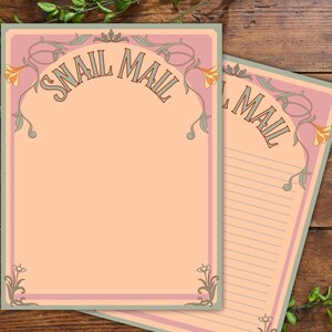Art Nouveau Stationery: Printable Vintage Nouveau Stationery for Pen ...