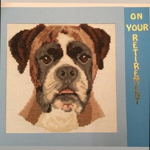 Boxer Dog Counted Cross Stitch Pattern Pdf. Modern Pet Memorial Gift ...