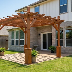Weatherly Pergola Plans PDF | DIY Backyard Woodworking Plan | Cut ...