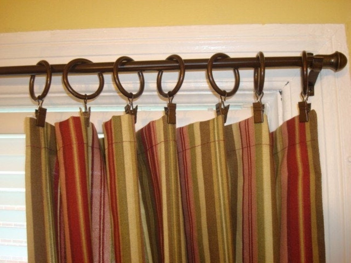 Flat Panel Curtain hung From Rings - Etsy