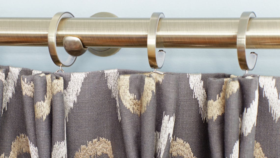 Aria® 12 Foot Curtain Rod 1 3/8 Inch Diameter, Various Colors - Etsy