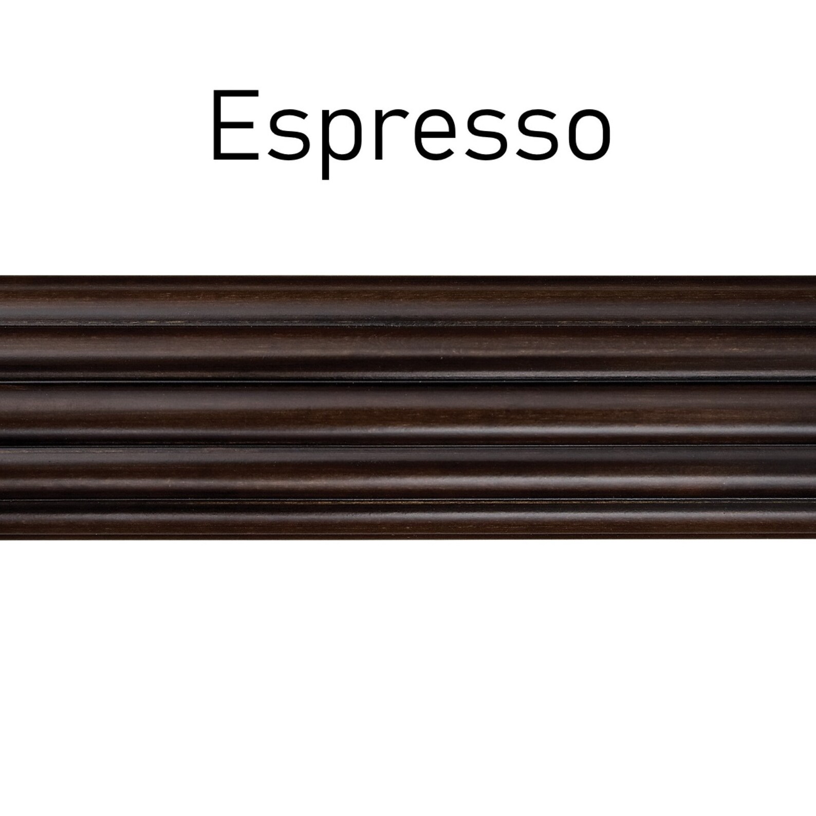 Finestra® Fluted Wood Curtain Rod 2 Inch Diameter, Various Colors - Etsy