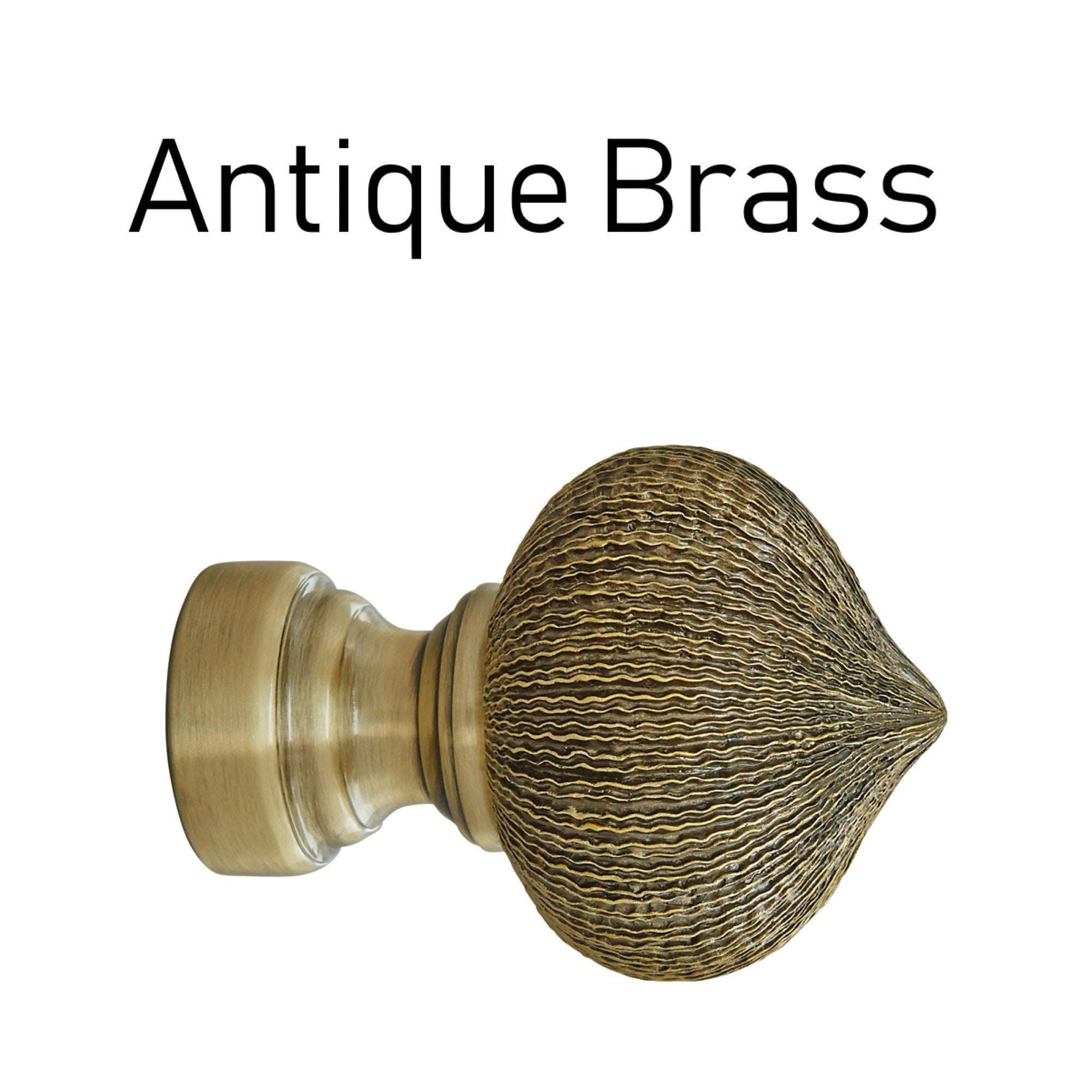 Aria® Paloma Onion Finial for 1 3/8 Inch Diameter Curtain Rod | Etsy