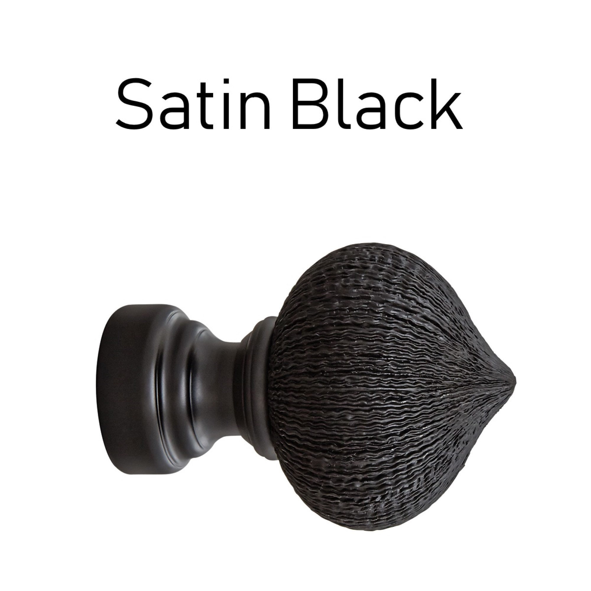 Aria® Paloma Onion Finial for 1 3/8 Inch Diameter Curtain Rod | Etsy