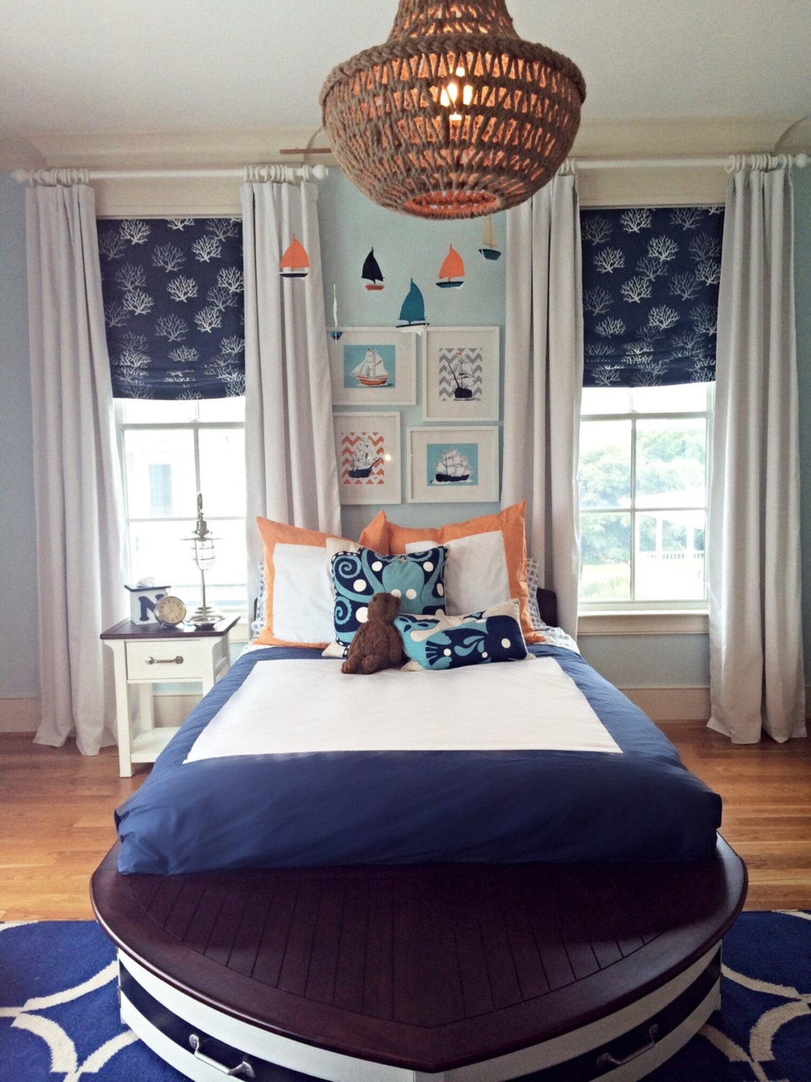 Relaxed Roman Shade Custom/ Blackout Roman Shades/ Cordless Roman ...