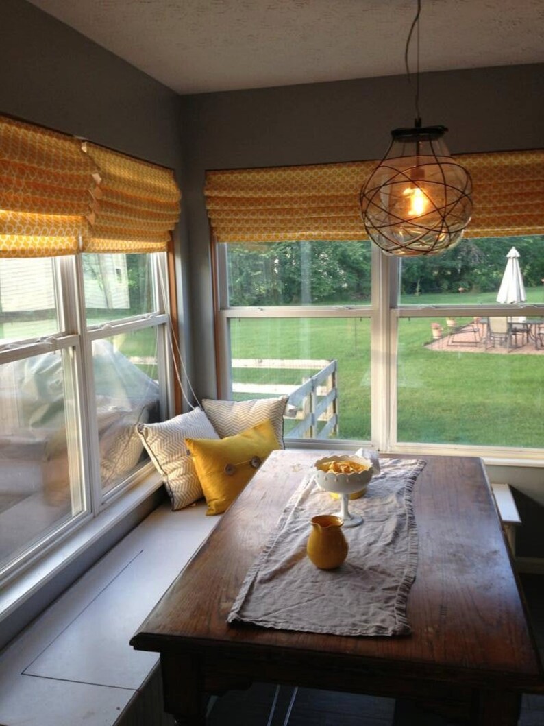 Custom Roman Shade Flat Classic Roman Shade made to order can | Etsy