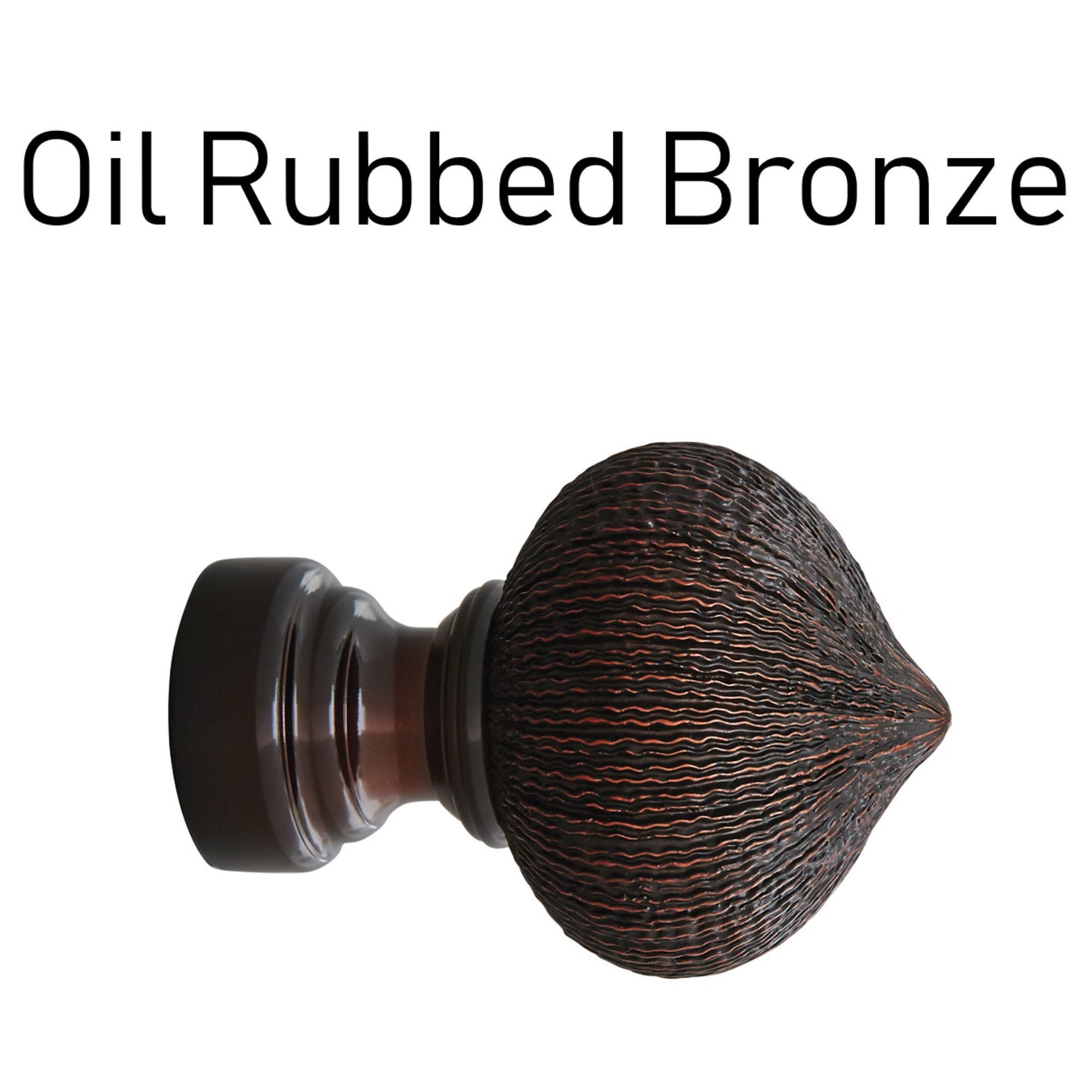 Aria® Paloma Onion Finial for 1 3/8 Inch Diameter Curtain Rod | Etsy