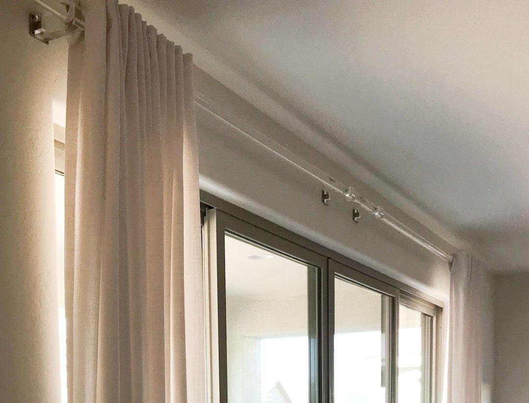 Acrylic/lucite Curtain Rod 1 3/8 Inch Diameter - Etsy