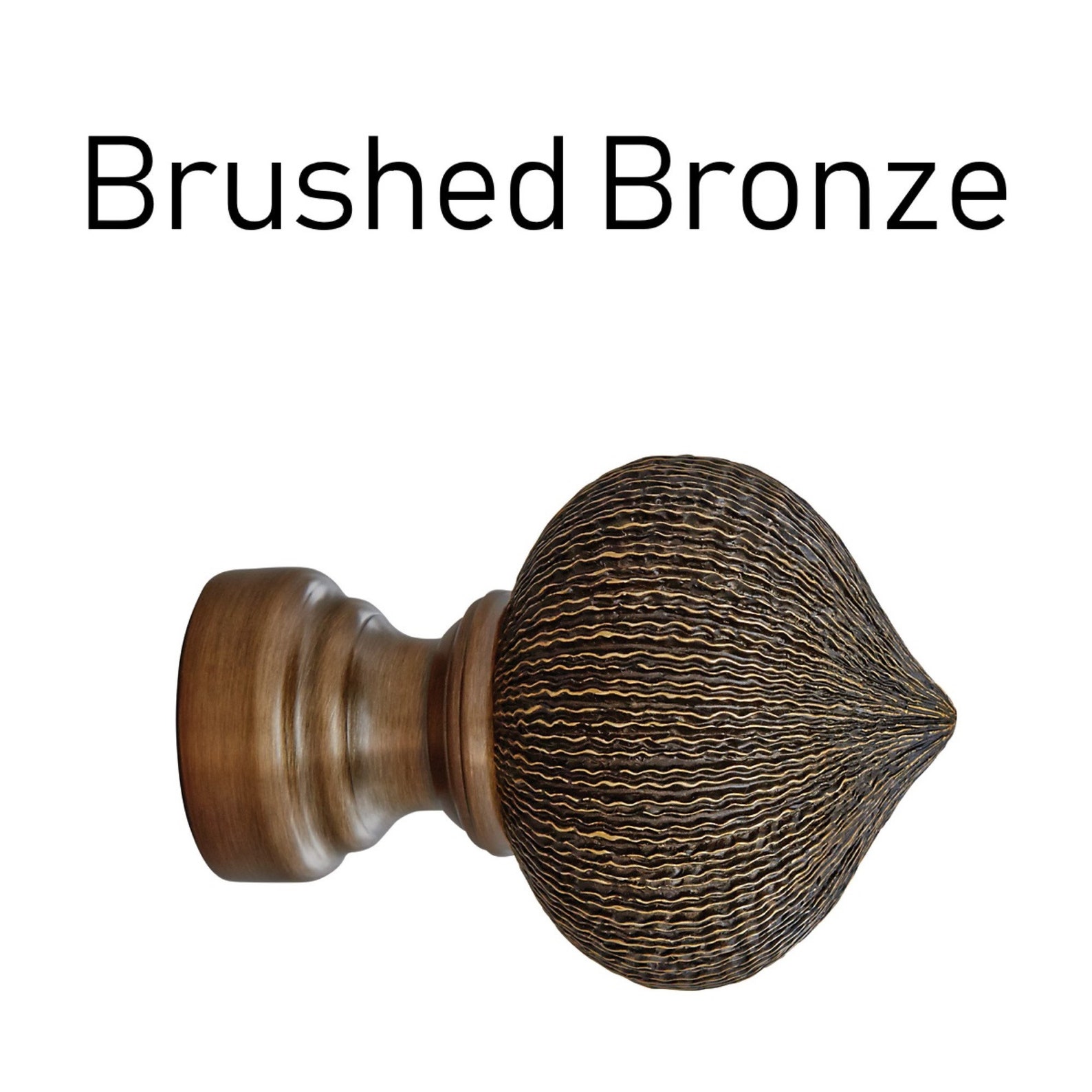 Aria® Paloma Onion Finial for 1 3/8 Inch Diameter Curtain Rod | Etsy