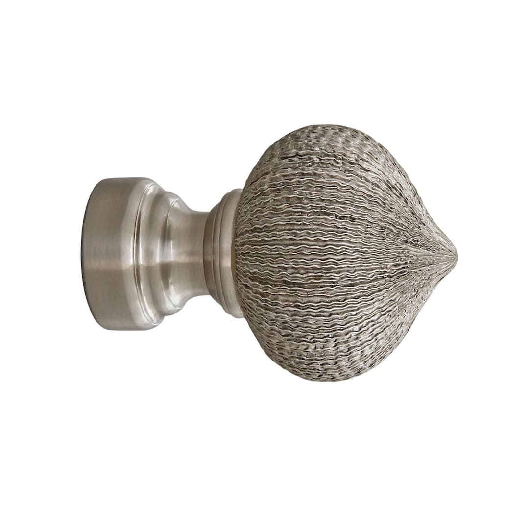 Aria® Paloma Onion Finial for 1 3/8 Inch Diameter Curtain Rod, Various ...