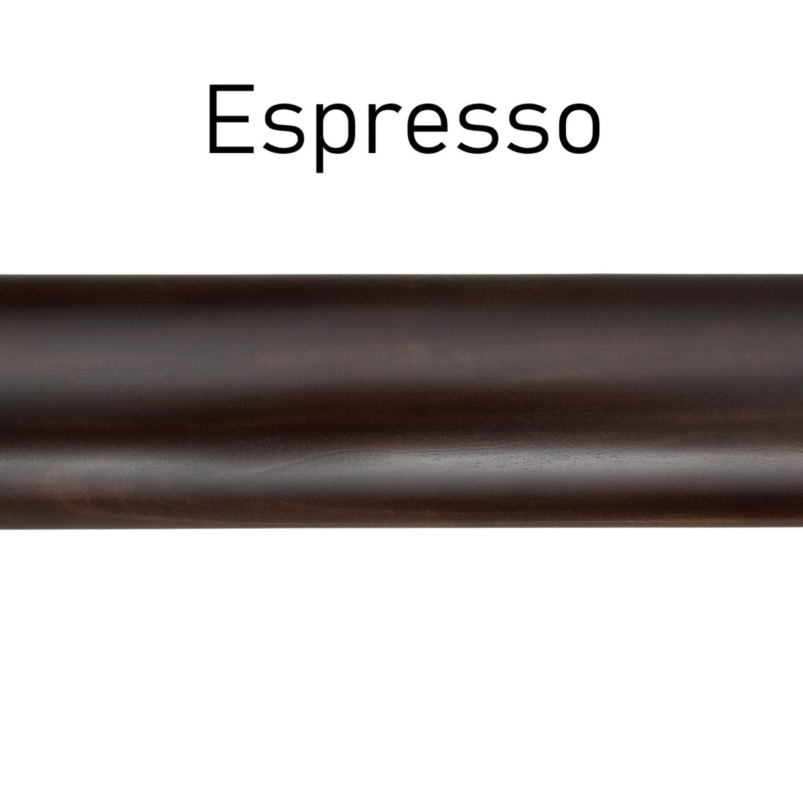 Finestra® Wood Curtain Rod 1 3/8 Inch Diameter, Various Colors - Etsy