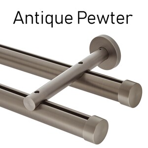 Aria® Traverse Double Curtain Rod 1 3/8 Inch Diameter, Various Colors ...