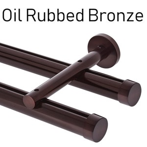 Aria® Traverse Double Curtain Rod 1 3/8 Inch Diameter, Various Colors ...