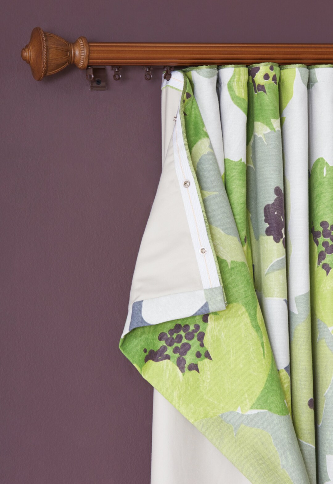 Finestra® Fluted Wood Curtain Rod 2 Inch Diameter Various - Etsy