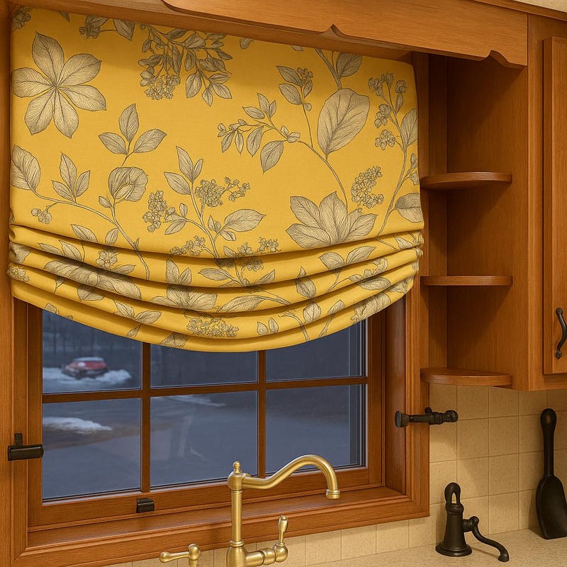 Door Window Roman Shades - Etsy