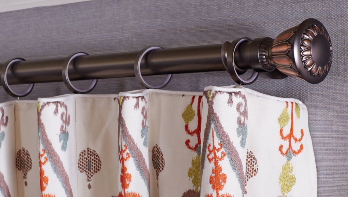 Aria® 12 Foot Curtain Rod 1 3/8 Inch Diameter, Various Colors - Etsy