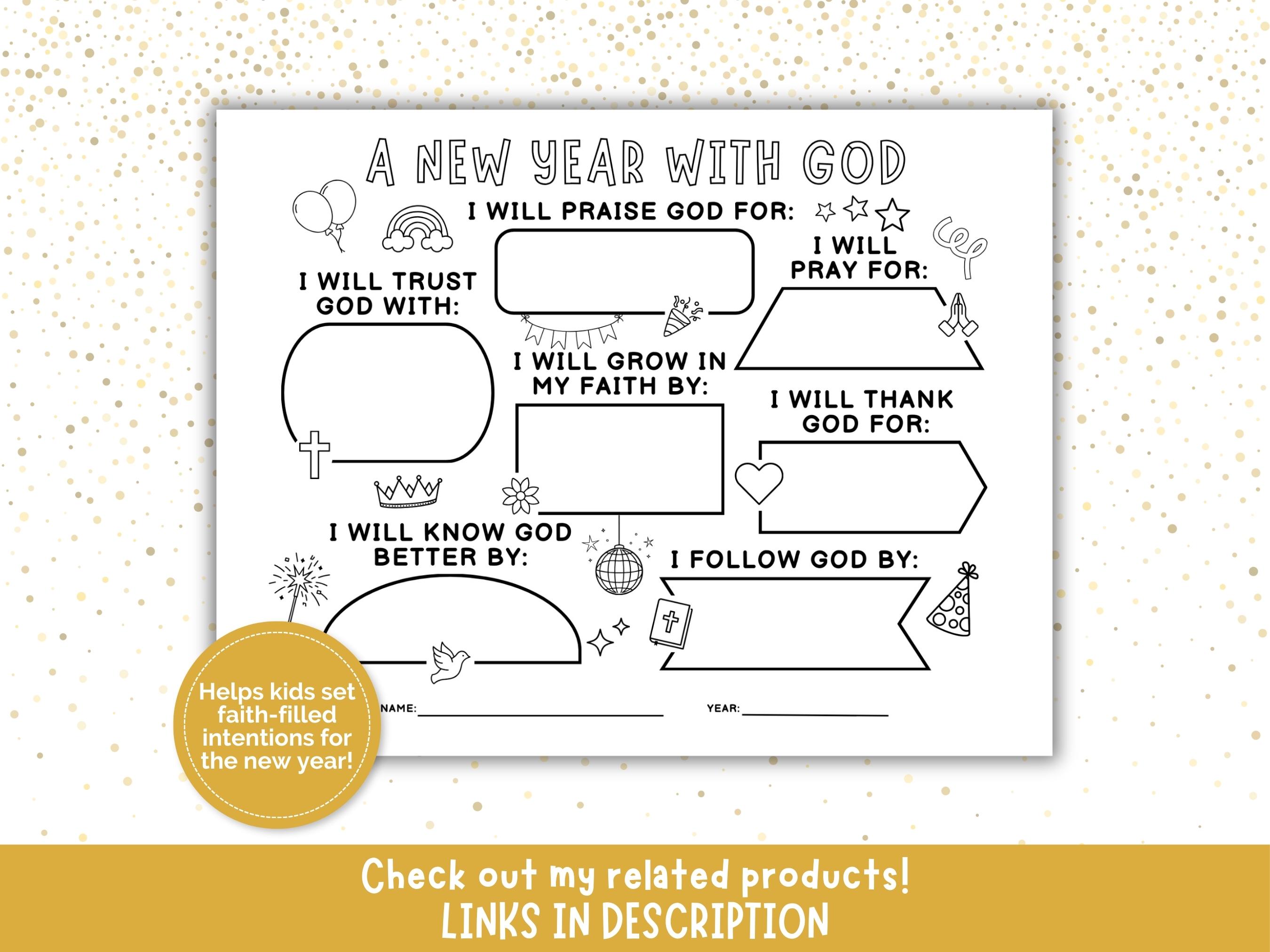 New Year Same God Handprint Craft, Christian New Year Handprint Art ...