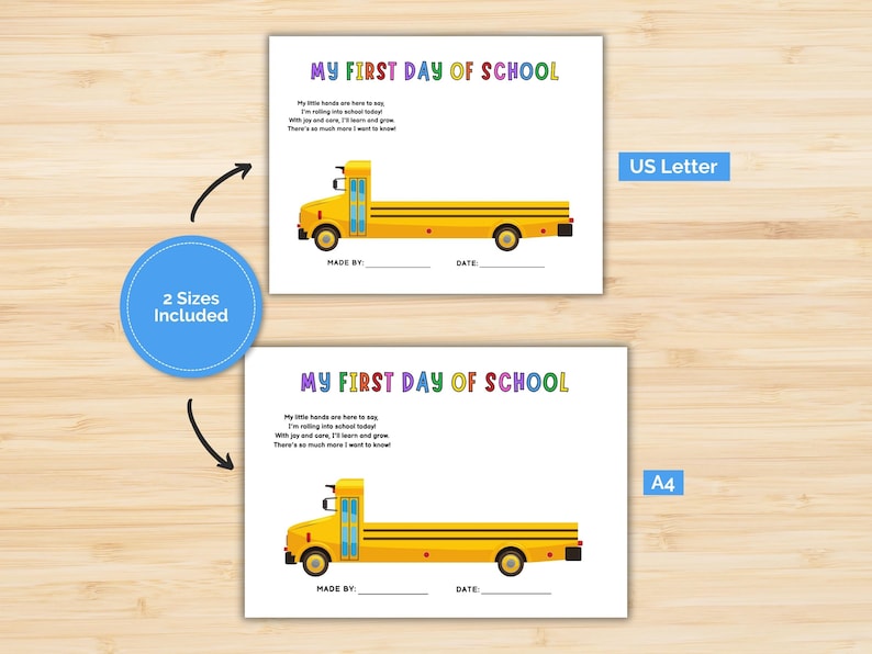 First Day of School Handprint Craft, Back to School Handprint Craft ...