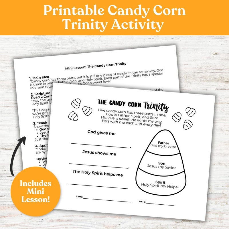 Candy Corn Printable - Etsy