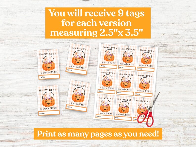 Christian Halloween Treat Tags, Halloween Goodie Bag Tags, Halloween ...