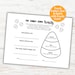Candy Corn Trinity Activity, Christian Halloween Kids Activity, Fall ...