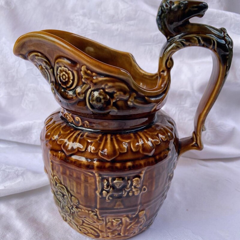 Wood Handle Pitcher - Etsy