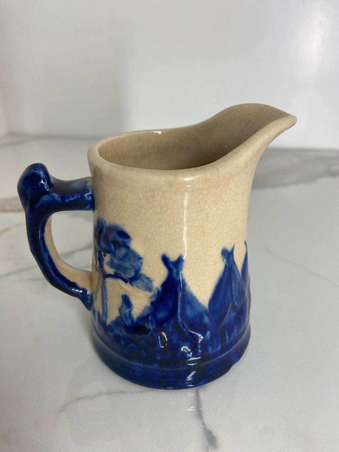 Sleepy Eye Stoneware Small Pitcher / Creamer 4 Inches Tall - Etsy