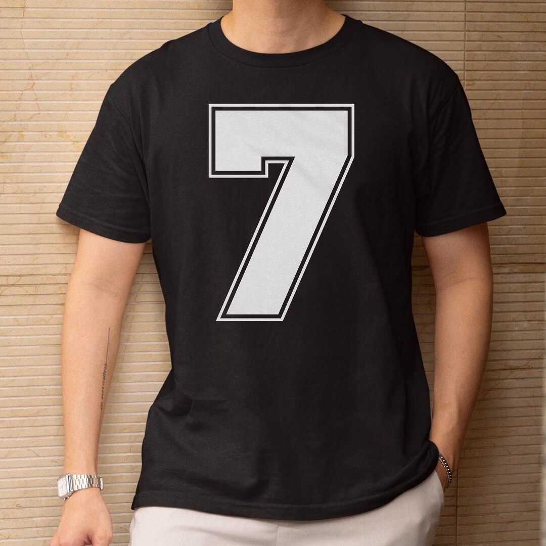Six Seven Meme T-shirt: Retro Varsity Number 7 Graphic Tee - Etsy