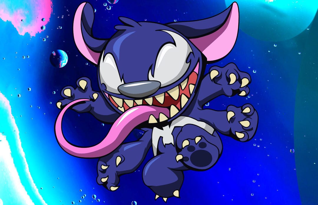 VENOM STITCH Decal for Laptops, Cars, Mirrors, & More! High Quality ...