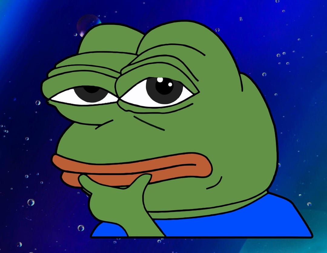 PEPE THE FROG Decal for Laptops, Cars, Mirrors, & More! High Quality ...