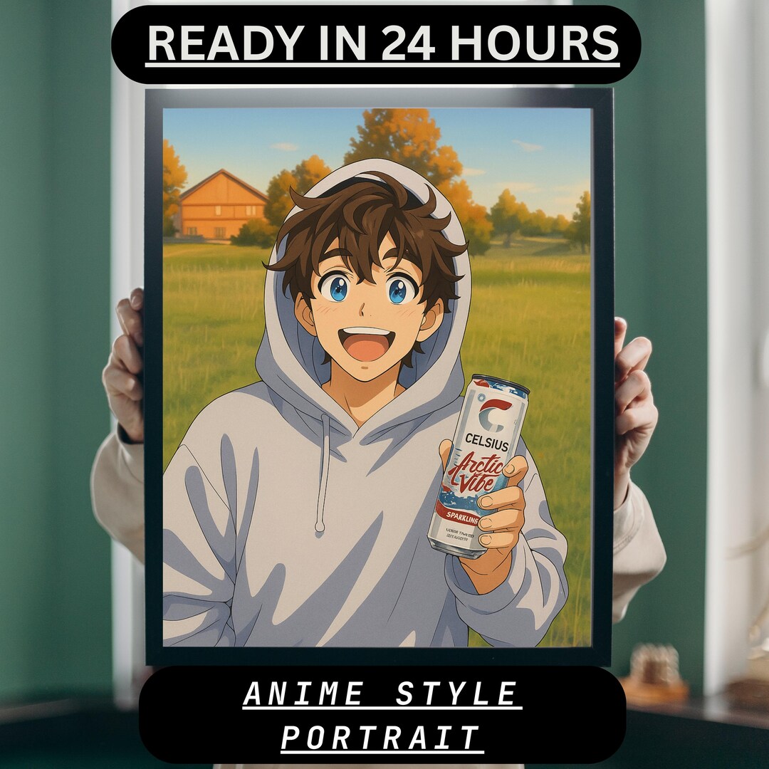 Custom Anime Portrait: Personalized Manga Style Digital Art Gift for ...