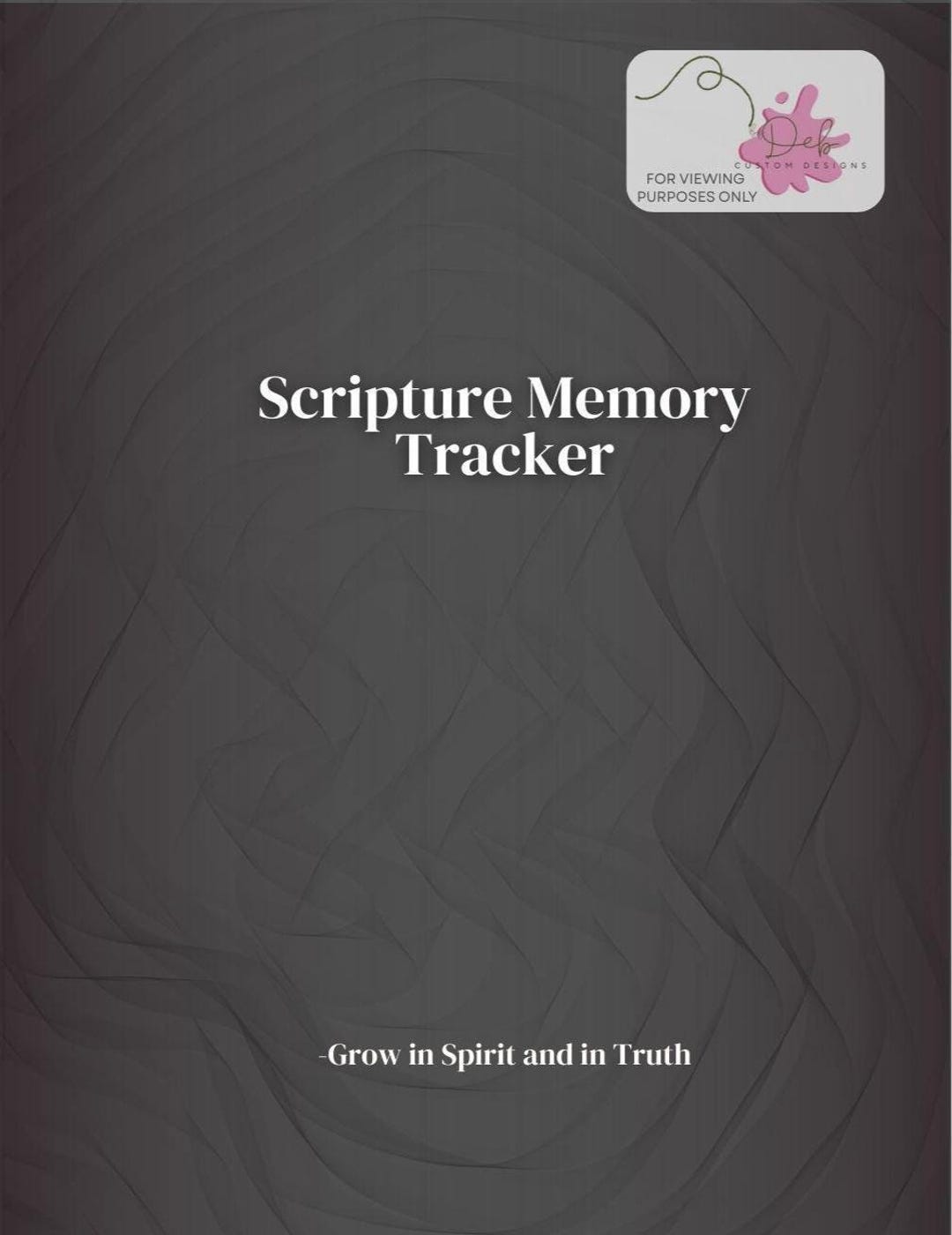 Scripture Memory Verse Tracker Journal | for Christian Men, Women ...