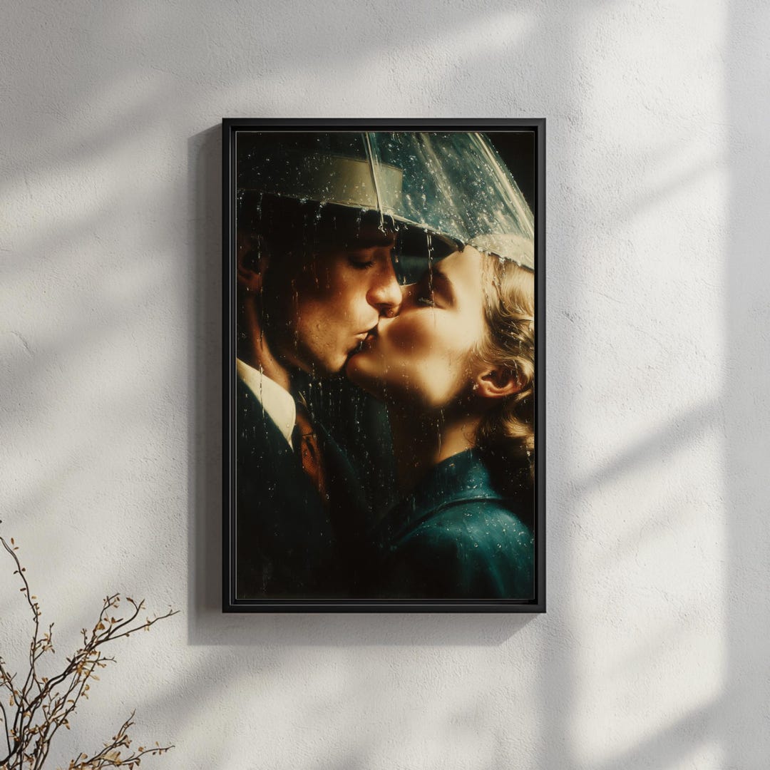 73 Salvador Dalí Kiss Under the Rain Surreal Dream Scene Lovers Melting ...
