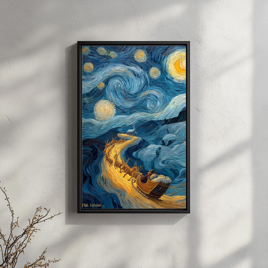 21 Edvard Munch Santa's Sleigh Ride Printable Wall Art Digital Download ...