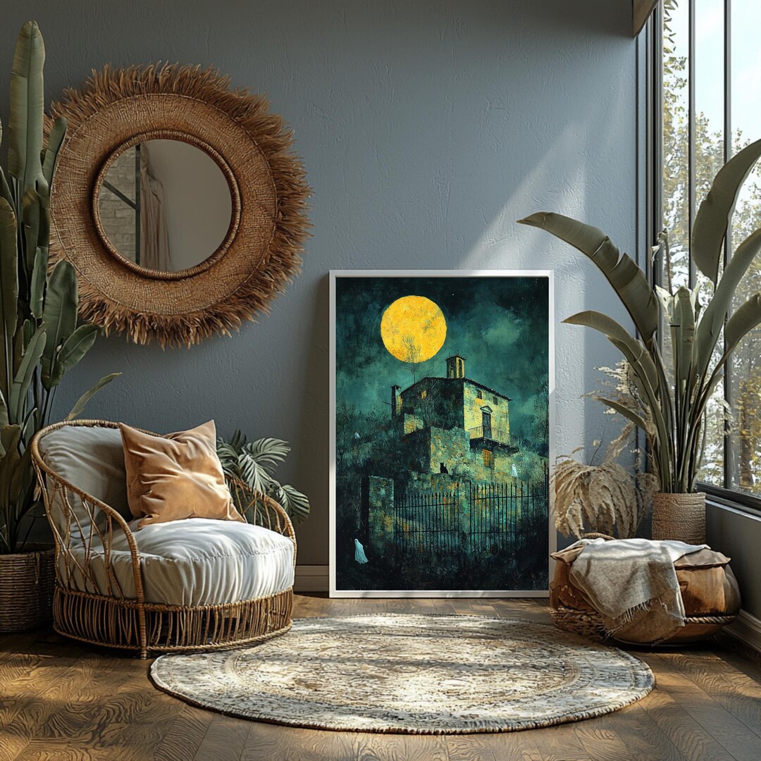 03 Modern Halloween Home Printable Art in Pablo Picasso Style - Digital ...