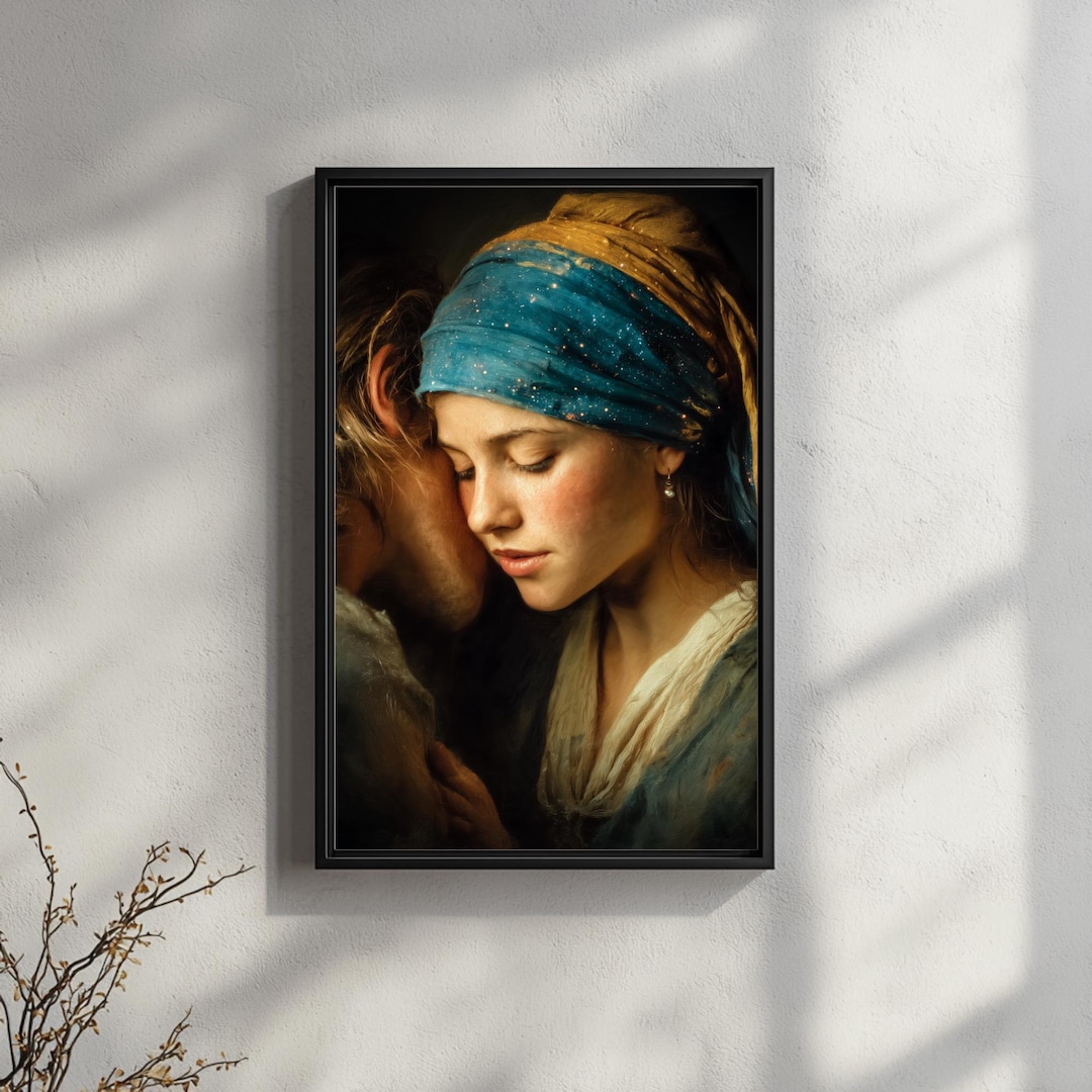 65 Johannes Vermeer Couple Under Starry Skies Silent Night Classical ...