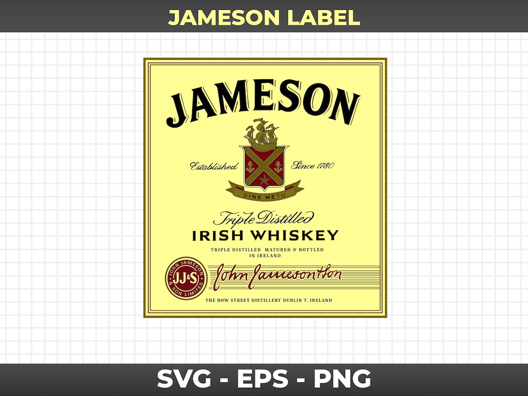 JAMESON Label / Graphic, Logo, SVG, PNG, Eps Cut Files, Cricut ...