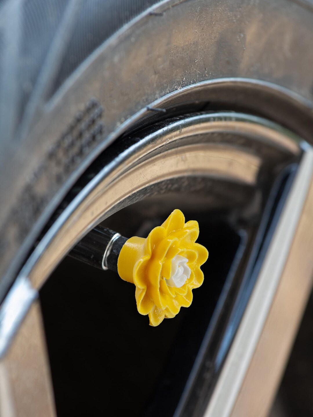 Lotus Flower Tire Valve Caps | Universal 3D Printed Floral Stem Covers ...