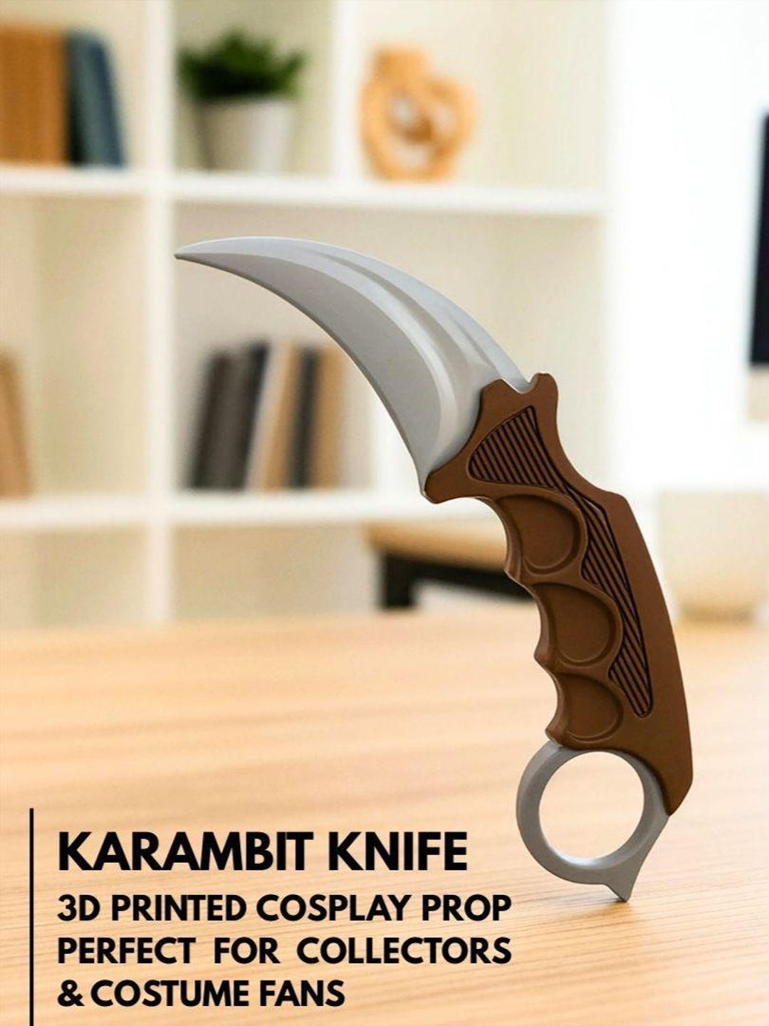 3D Printed Karambit Knife – Custom Cosplay Prop, Gaming Collectible - Etsy