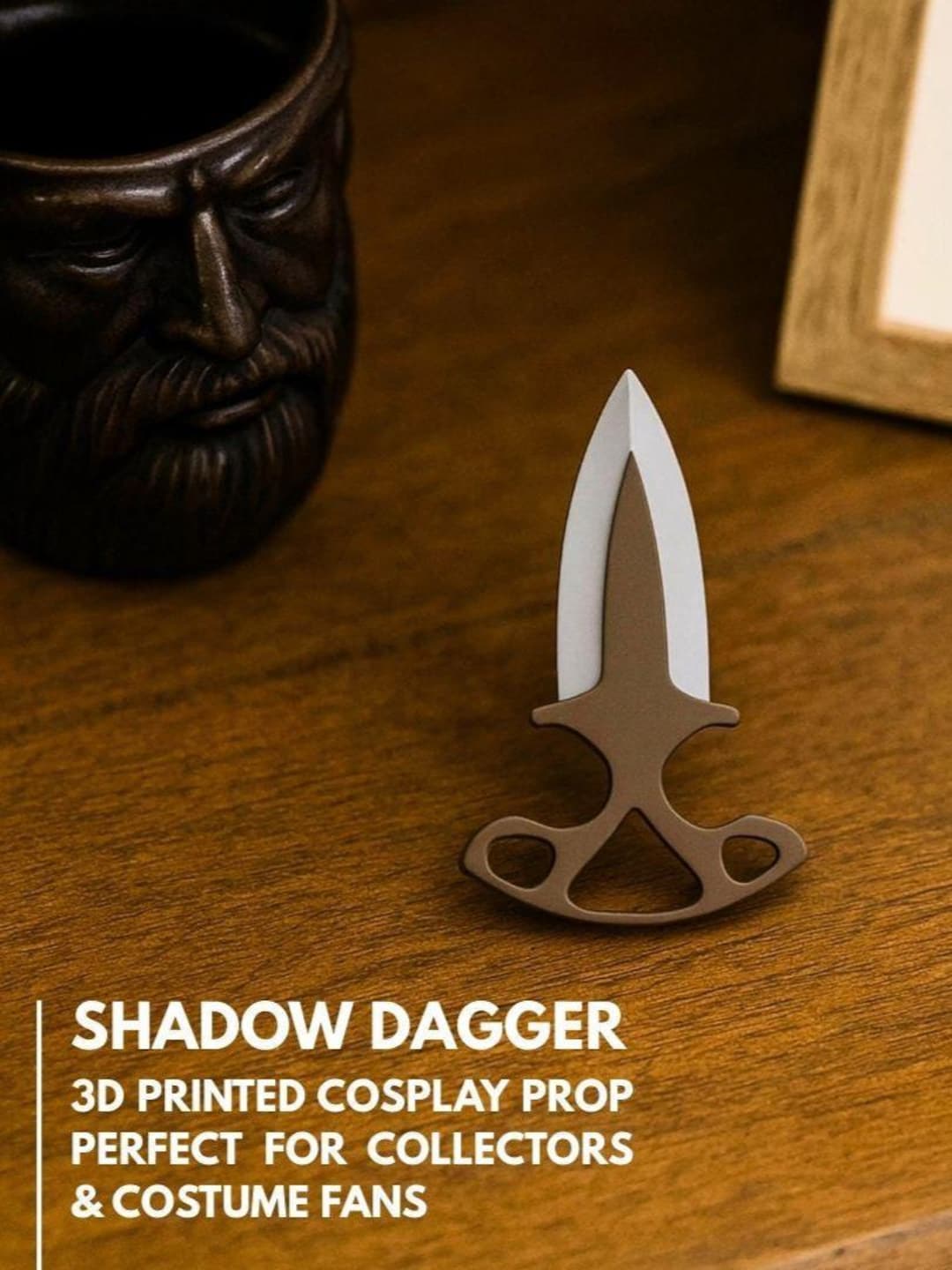 Shadow Dagger Cosplay Knife – 3D Printed Gaming Prop, Decorative ...