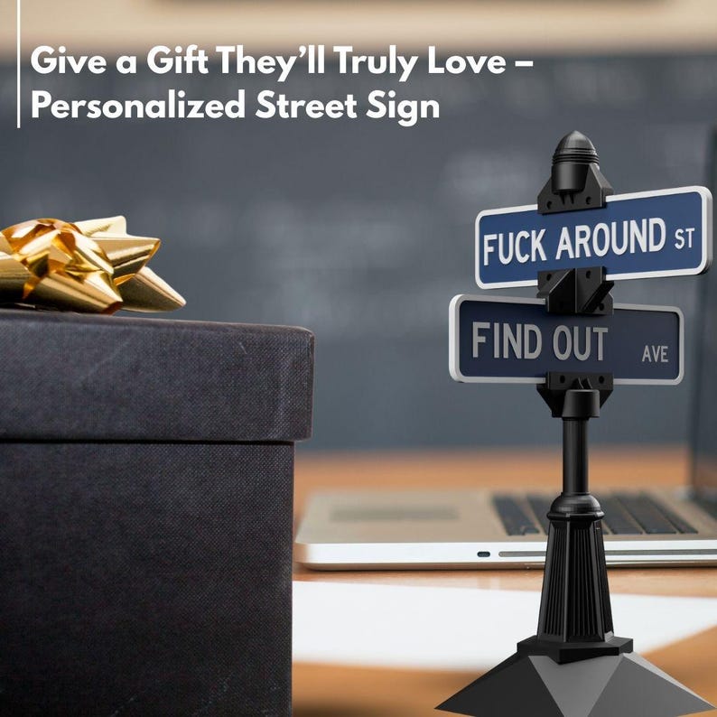Personalized FAFO Desk Sign | Custom 3D Printed Street Sign Decor - Etsy