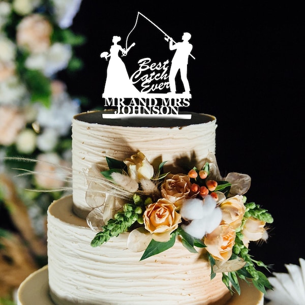 Fishing Cake Topper - Etsy