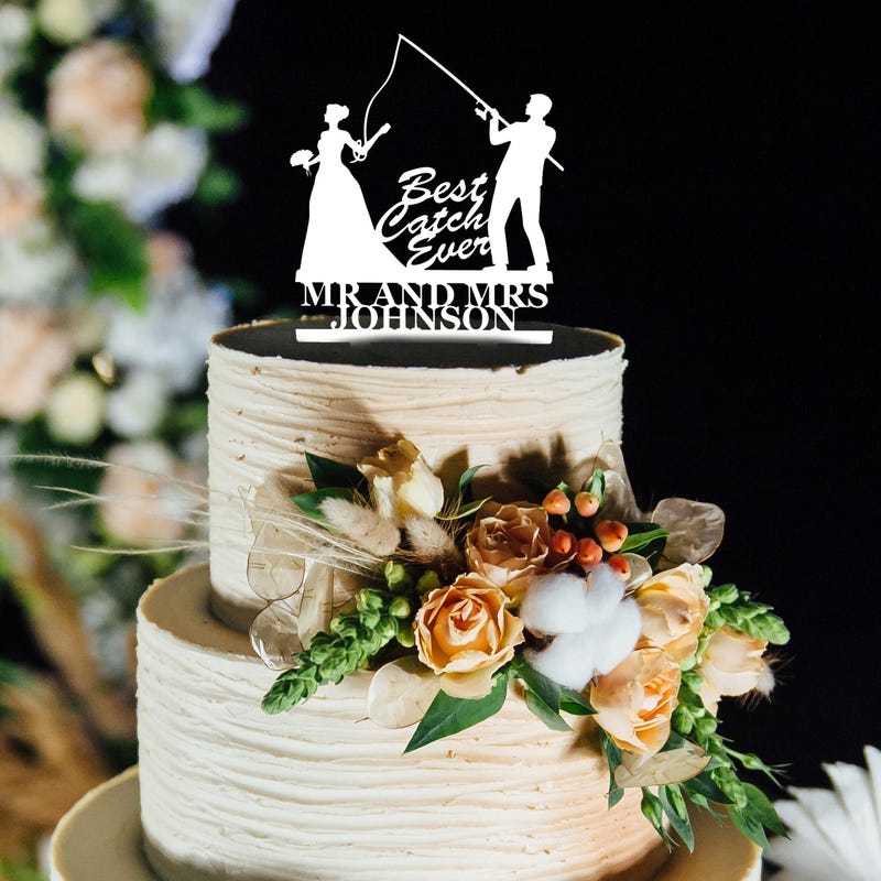 Fishing Cake Topper - Etsy