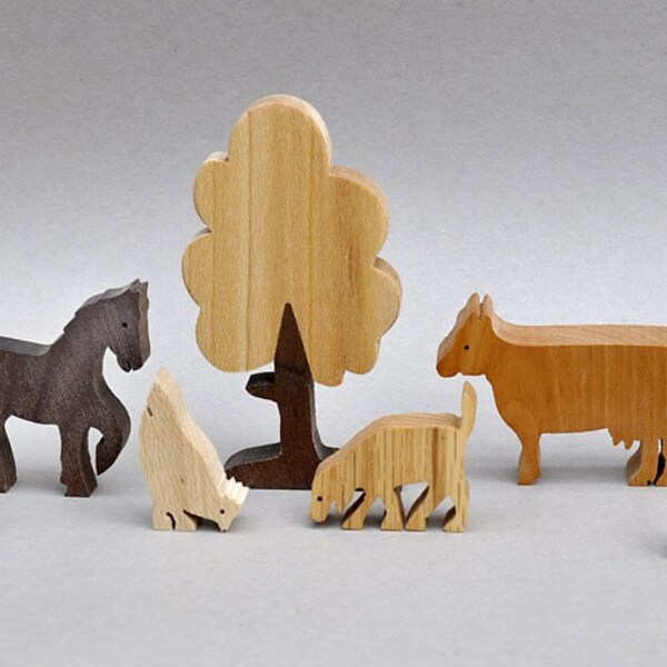 Wooden Tree Toy - Etsy