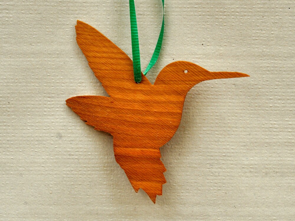 Wooden Bird Ornaments Cardinal Wren Humming Bird for - Etsy