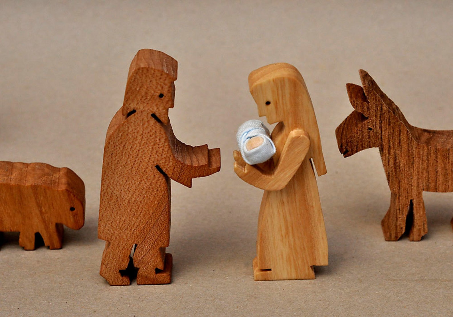 Play Nativity Wooden Nativity Set for Creative Biblical Play - Etsy