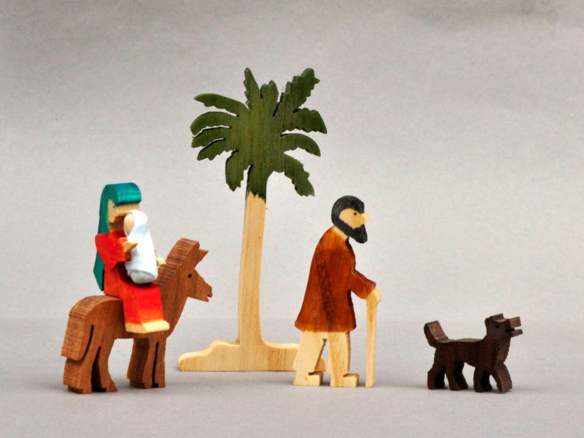 The Christmas Story Unique Nativity Set Wooden Nativity Scene - Etsy