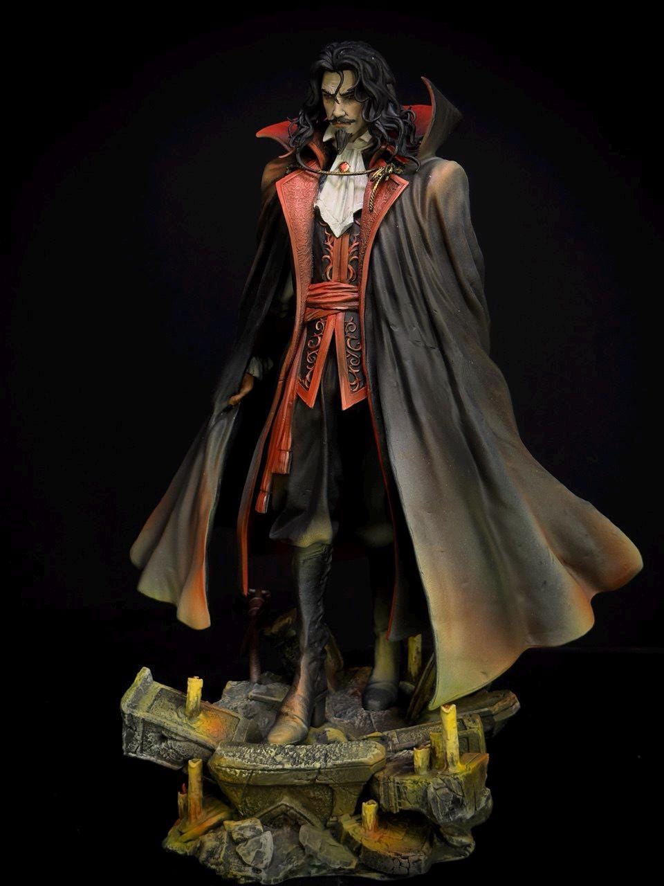 Dracula Castlevania Diorama: Handmade Gothic Horror Scene, Vampire ...